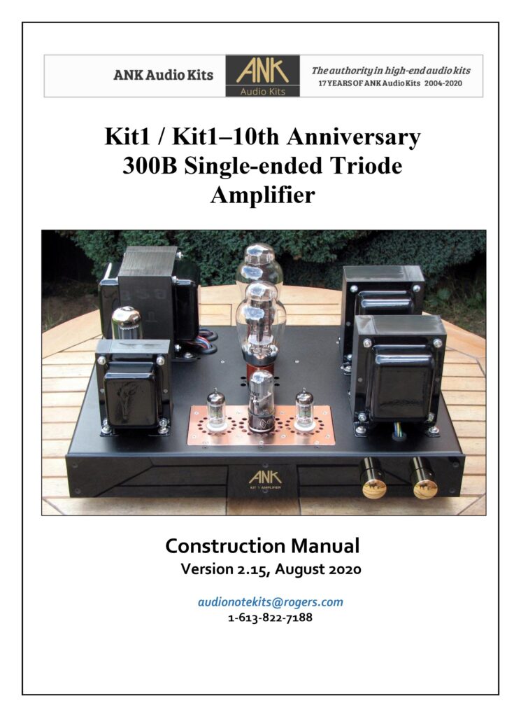 Kit1 Kit1-10 300B Integrated Amplifier – ANK Audio Kits